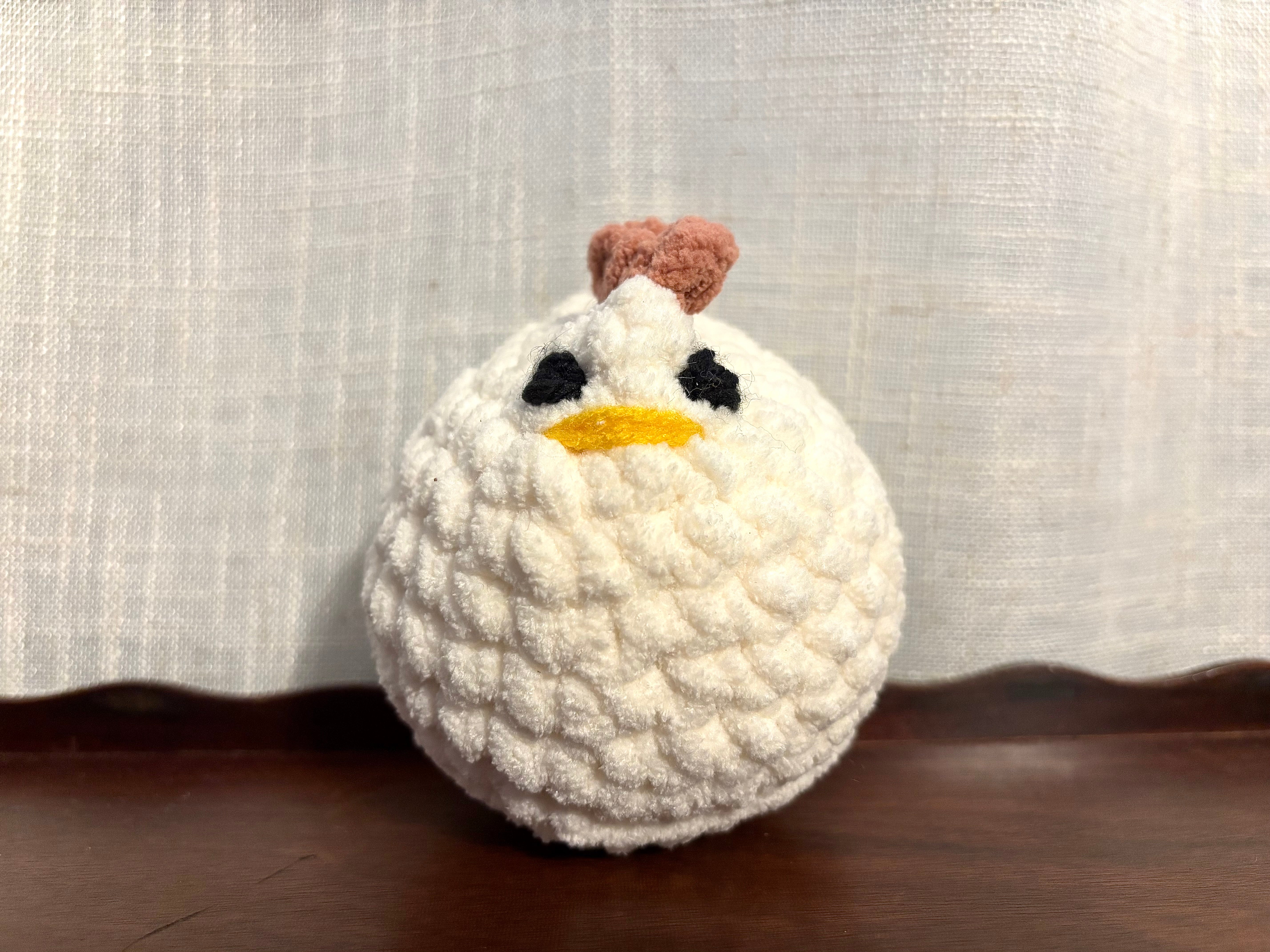 Charley the Chicken Plushie – Tangled Threads Crochet Co.